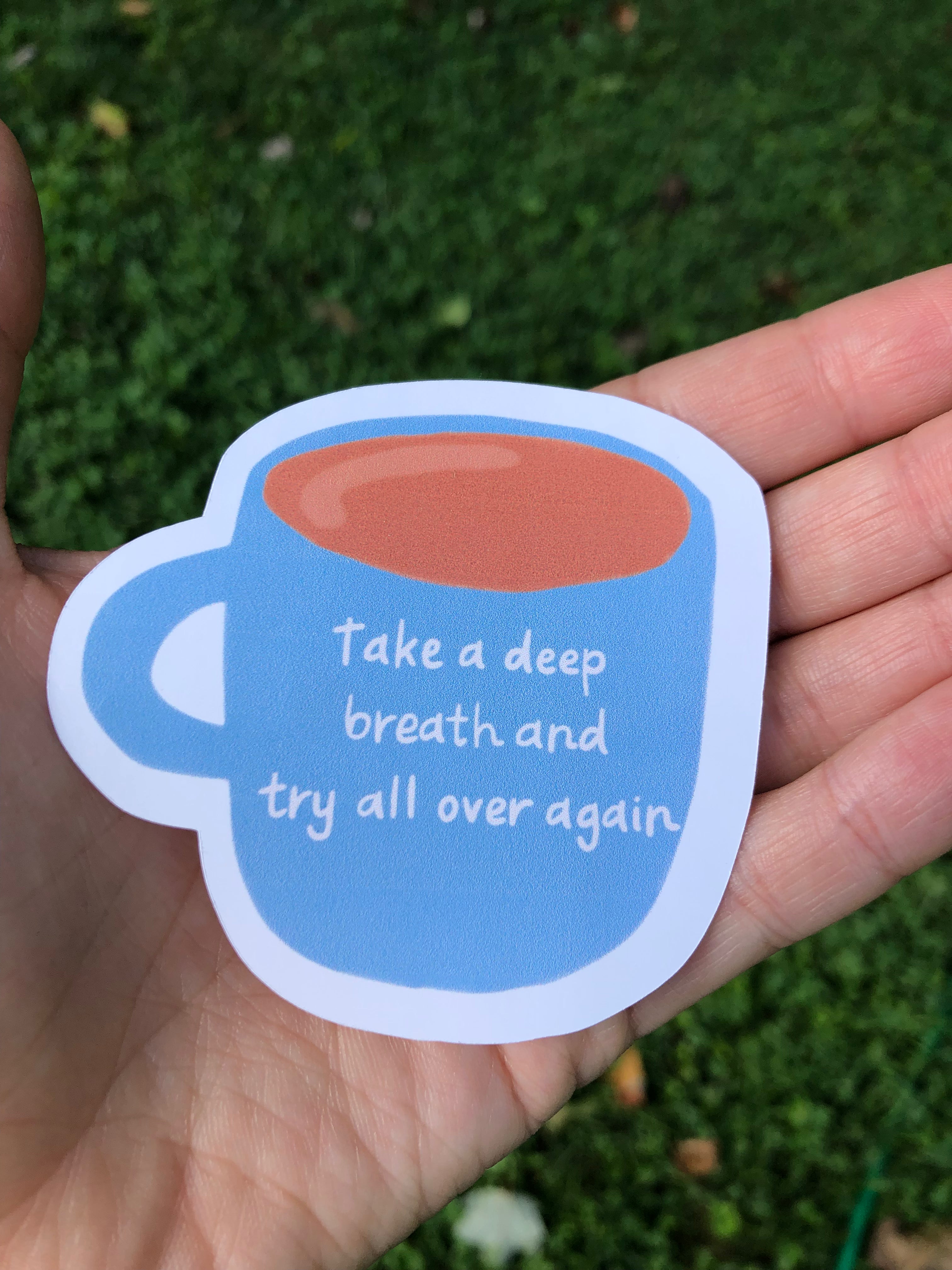 Take a Deep Breath sticker – Mindful Enough